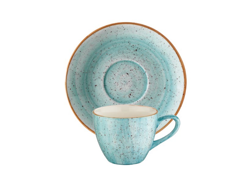 Порцеланови сервиз за еспресо кафе 70 мл AQUA, 12 части, Bonna Турция ...