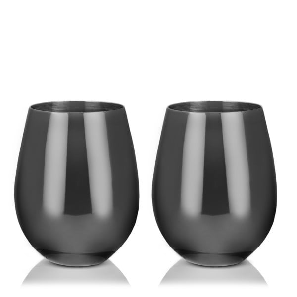 Метални чаши 530 мл, 2 броя, GUNMETAL, VISKI Америка | CHINIIKI.COM
