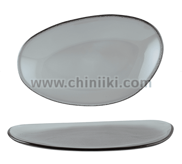 Стъклена чиния овал 29 см GLASS VAO, Bonna Турция | CHINIIKI.COM