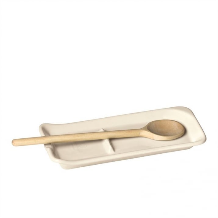 Керамична поставка за лъжица за готвене SPOON REST, цвят екрю, EMILE ...